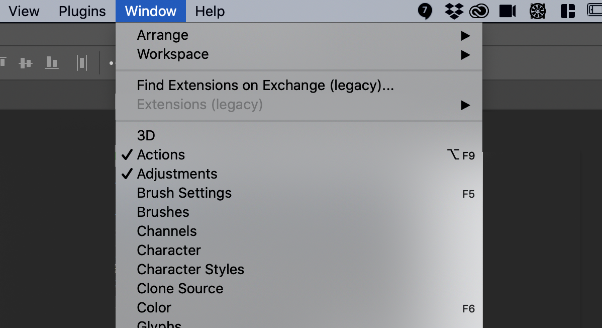 Extensions legacy Menu Grayed Out In Photoshop Version 22 3 